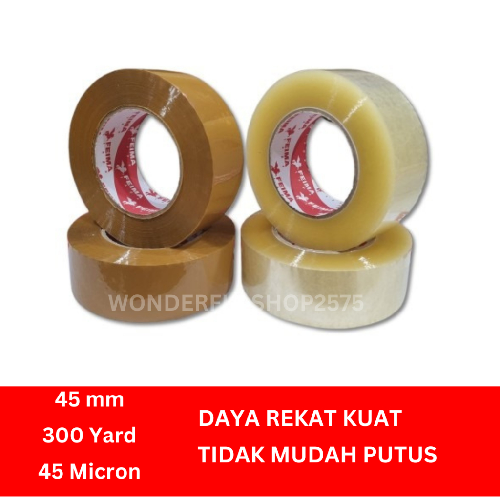 Jual Lakban Jumbo Bening Lakban Jumbo Coklat 2inch 45mm x 300Yard ...