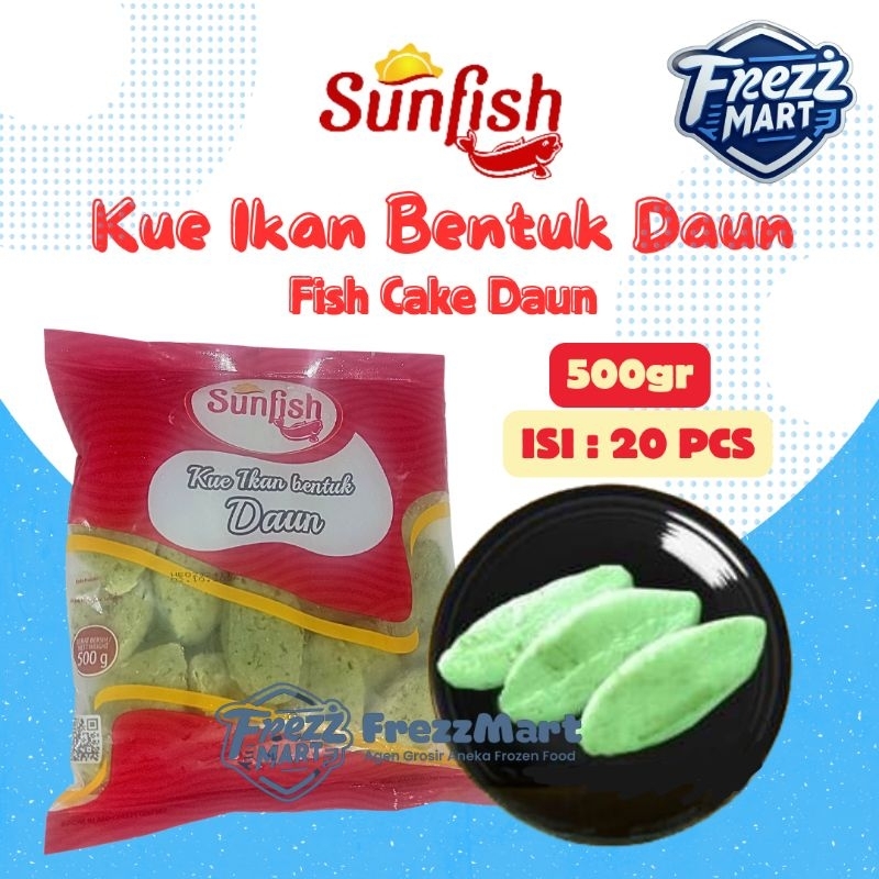 Jual Sunfish Kue Ikan Bentuk Daun 500gr Fish Cake Frozen Food Beku ...