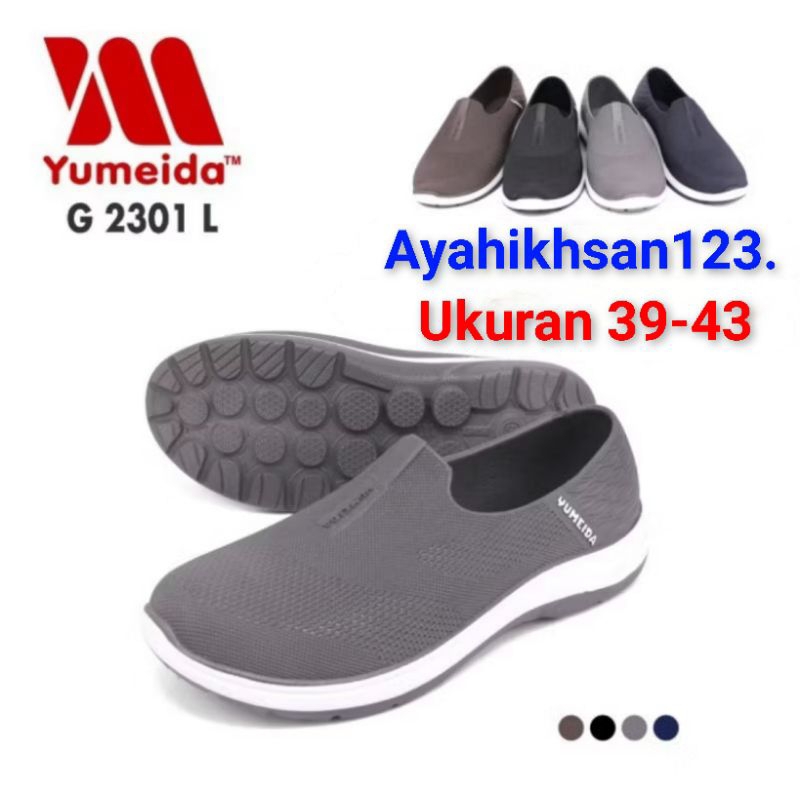 Jual YUMEIDA 2301 sepatu karet pria/laki-laki ukuran 39-43 | Shopee ...