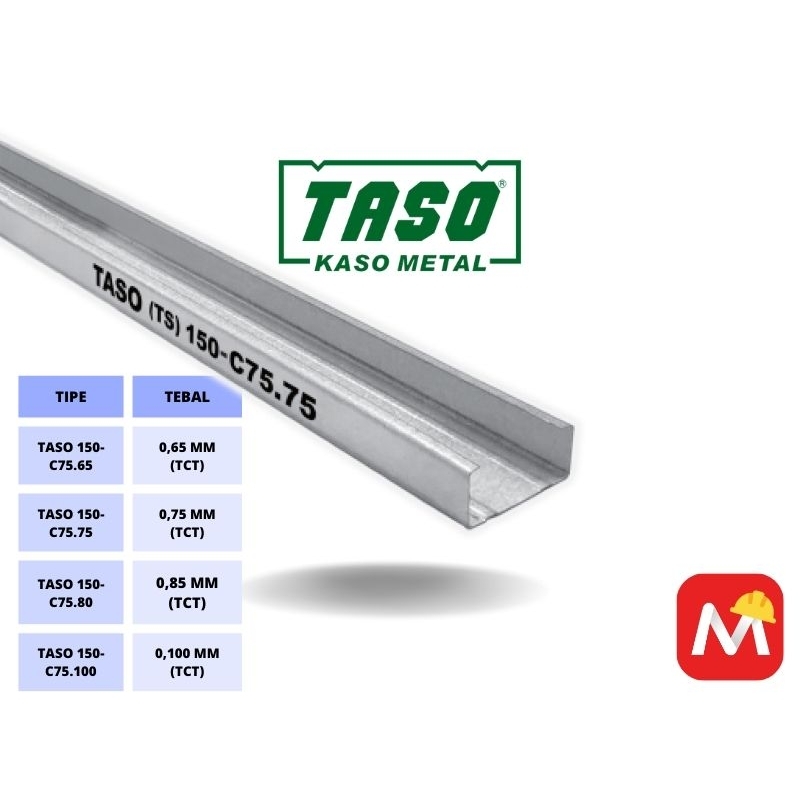 Jual BAJA RINGAN TASO (TS) C75.75 X 6000MM | Shopee Indonesia