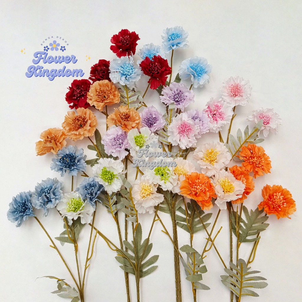 Jual Artifical Scabiosa K4 Premium Artificial Flower Bunga Palsu ...