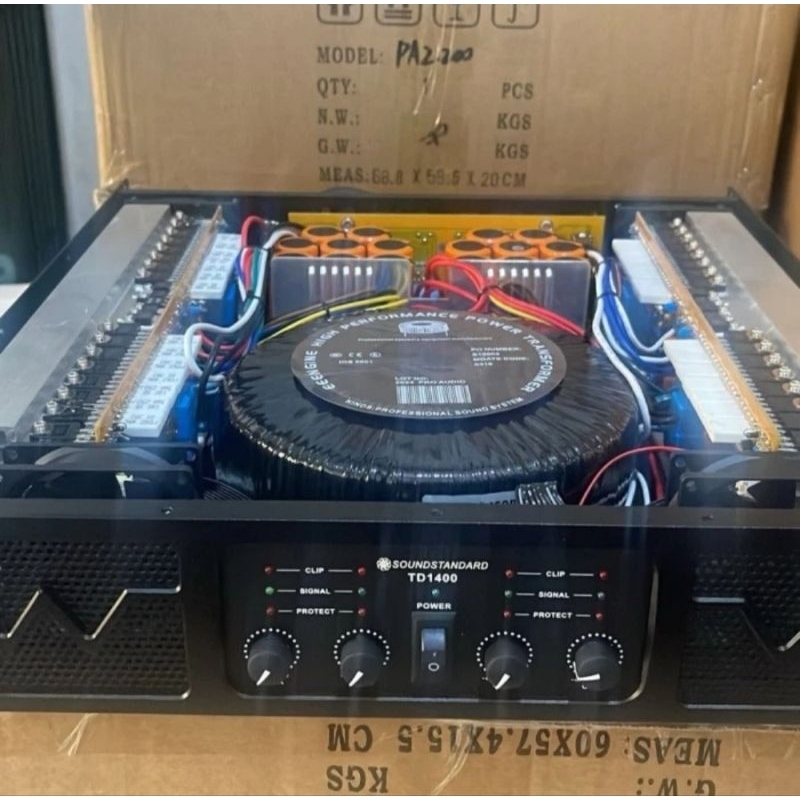 Jual powe amplifier Soundstandard td1400 / td 1400 4CH 4x1200 WATT | Shopee Indonesia