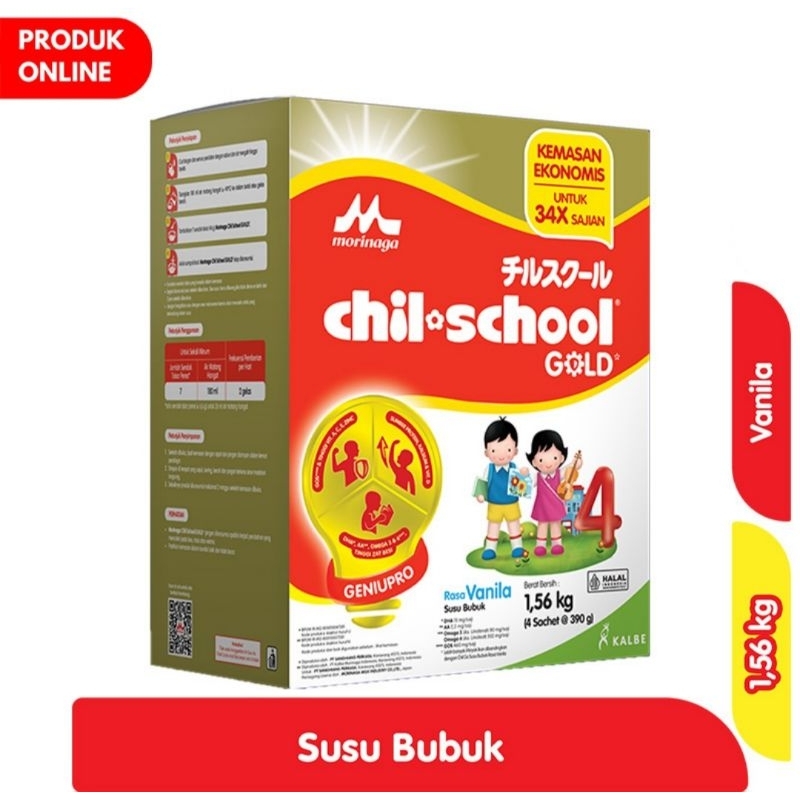 Jual Morinaga Chil Kid School Gold Susu bubuk pertumbuhan anak usia 3 ...