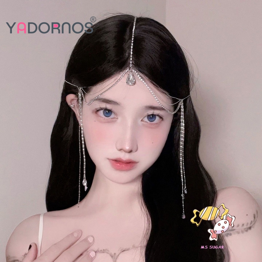 Jual YADORNOS Rantai Topi Baja Topi Hiasan Kepala Dahi Dekorasi Antik ...