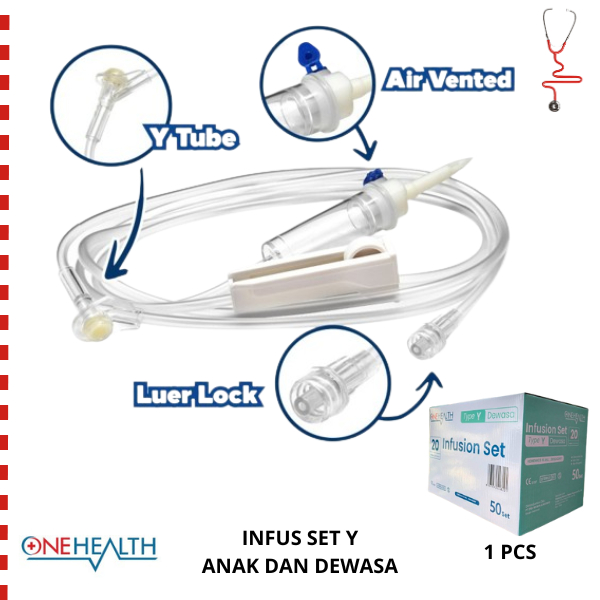 Jual Selang Infus Set Type Y Infusion Anak Dewasa Lengkap Child Adult ...