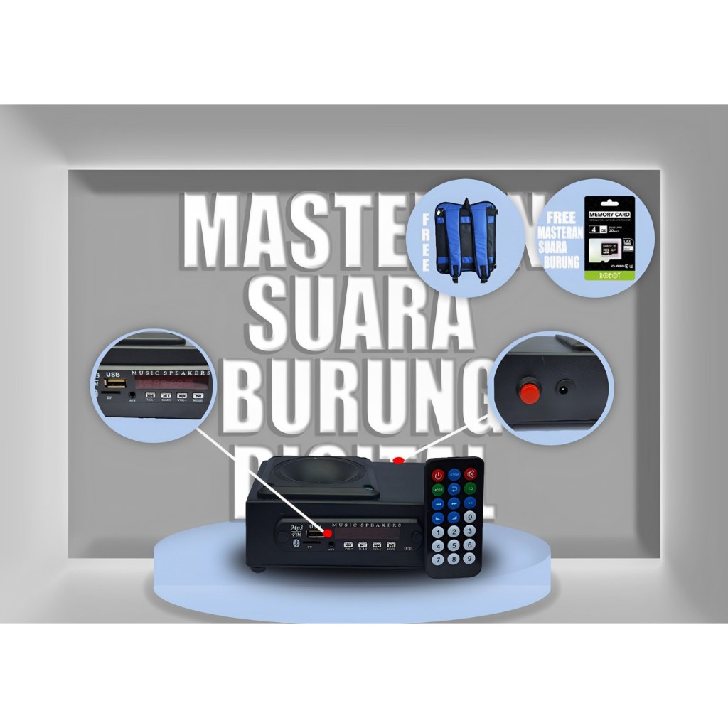 Jual Speaker Masteran Burung Mp3 Type V 2.0 Alat Mastering Burung 24 ...