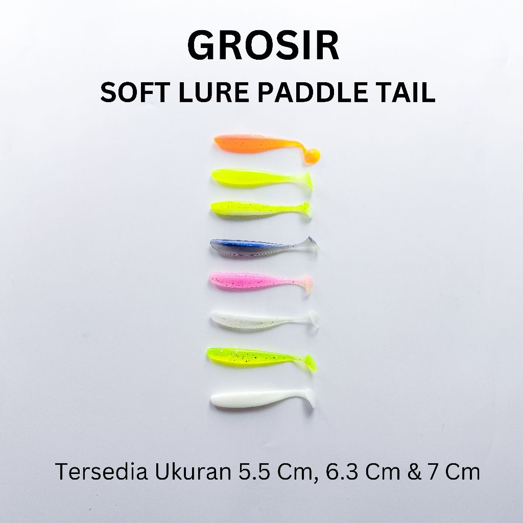 Jual Paket 20 pcs softlure soft Lure T-Tail Umpan pancing Casting ...
