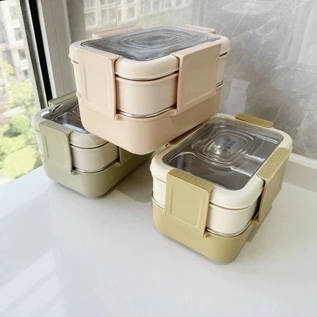 Jual Multi Layer SS Lunch Box || Kotak makan 3 Sekat Tingkat Stainless ...