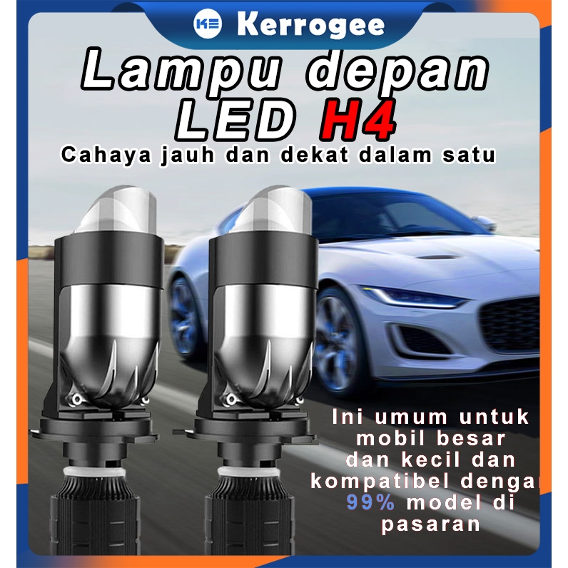 Jual Lampu LED H4 Super Terang Lensa Mobil Lampu Double Lens Projector ...