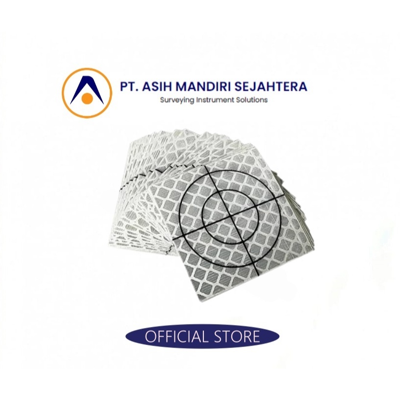 Jual Survey Reflector Sheet/ Reflective Tape/ Prisma Target Sticker ...