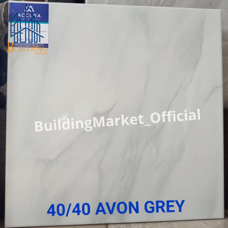 Jual Keramik Lantai 40x40 Avon Grey/Glossy/Satin/ 1 Dus | Shopee Indonesia