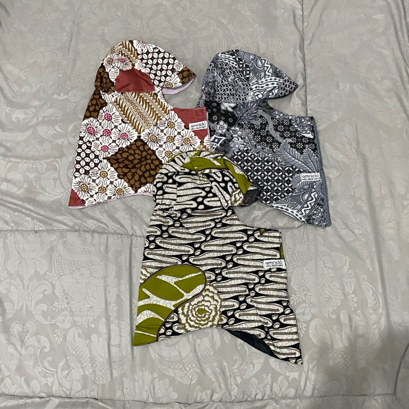Jual MOTIF BATIK (PAKET 3) TOPI MANCING KERPUS PROYEK WELDING PELINDUNG ...