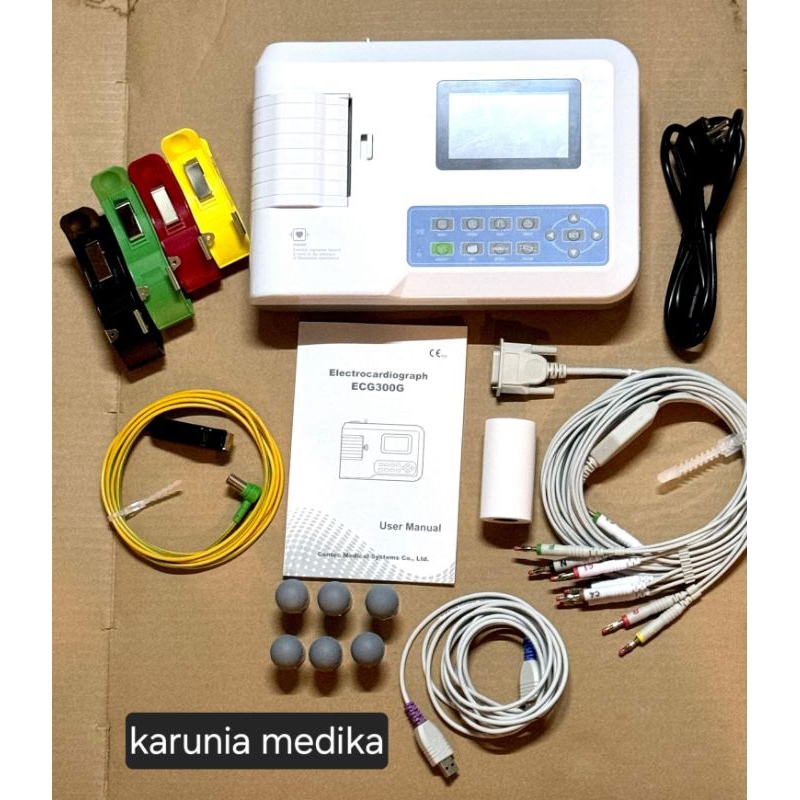 Jual Mesin EKG Contec 3 Channel / Electrocardiograph ECG 300G / ECG 3 Channel Contec | Shopee ...