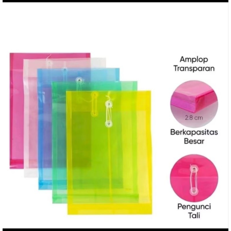 Jual Map Tali Plastik folio per lusin (12 pcs) | Shopee Indonesia