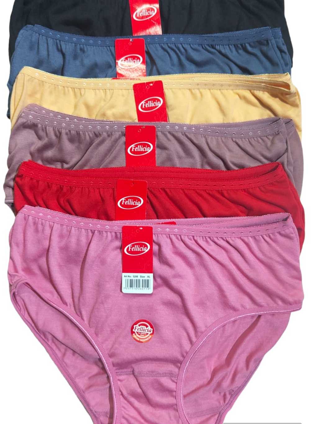 Jual 6 Pcs Celana Dalam Wanita Dewasa Fellicia Art 5200 – Bahan Premium, Nyaman & Elegan Paket 6 ...