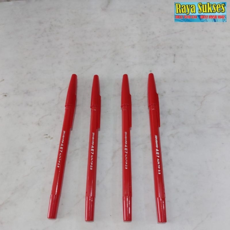 Jual Pena Standard AE7 0,5 Hitam,Merah,Biru/ Ball Point/ Pulpen | Shopee Indonesia