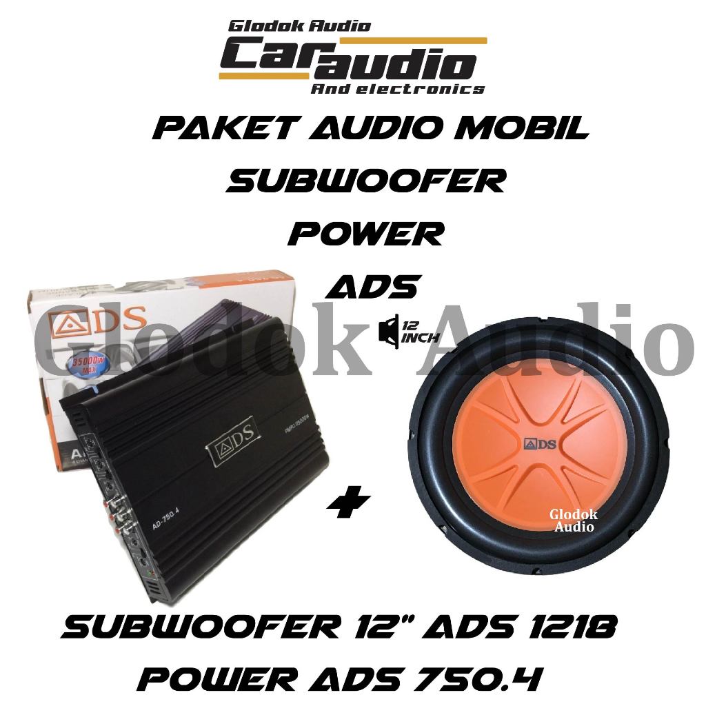 Jual Paket Audio mobil ADS Power 4 chanel +Subwoofer 12” Double Coil ...