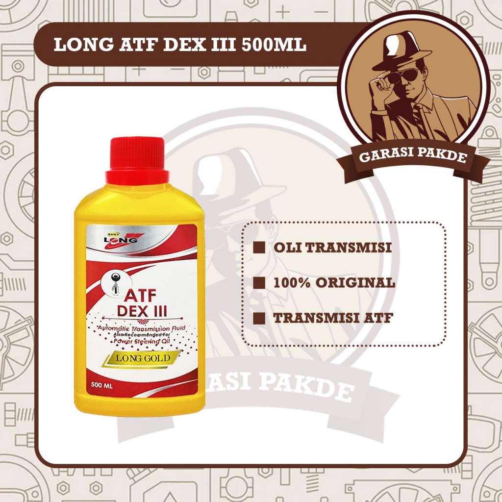Jual LONG ATF DEX III 500ML OLI TRANSMISI MOBIL MATIC POWER STEERING ...