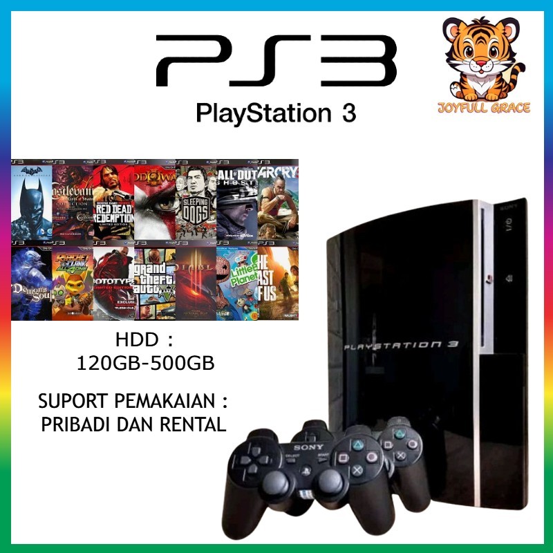 Jual PS3 FAT Playstation CFW HDD 500GB Full Games | Shopee Indonesia