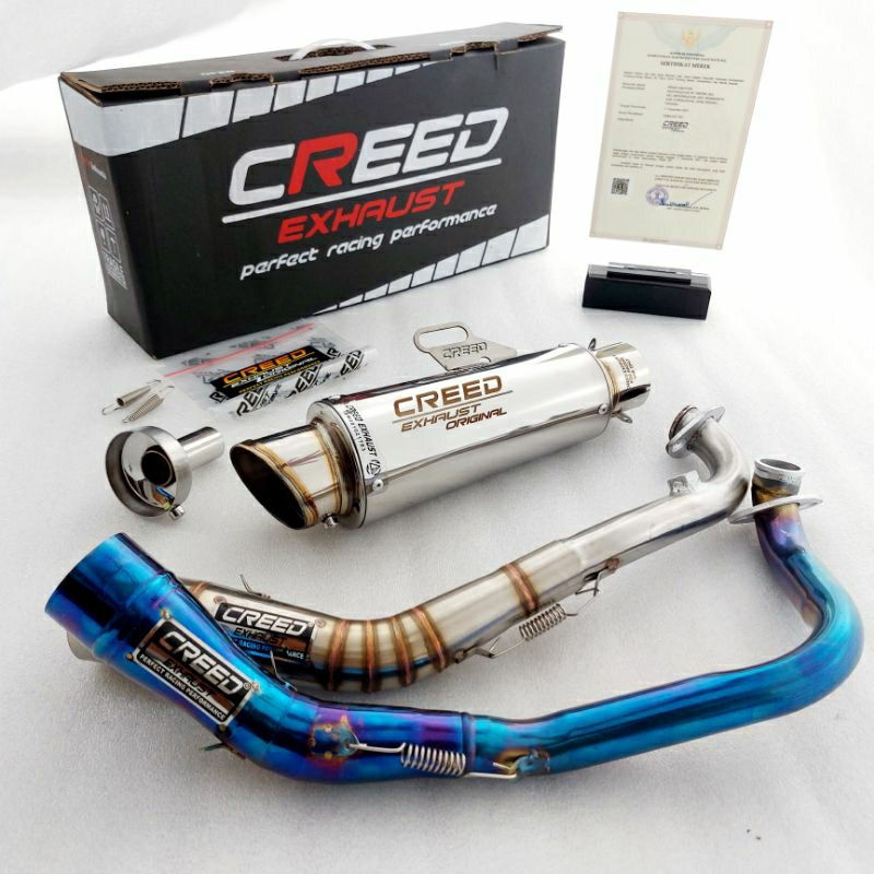Jual Knalpot racing creed exhaust TR PRO Titan for nmax, aerox, pcx ...