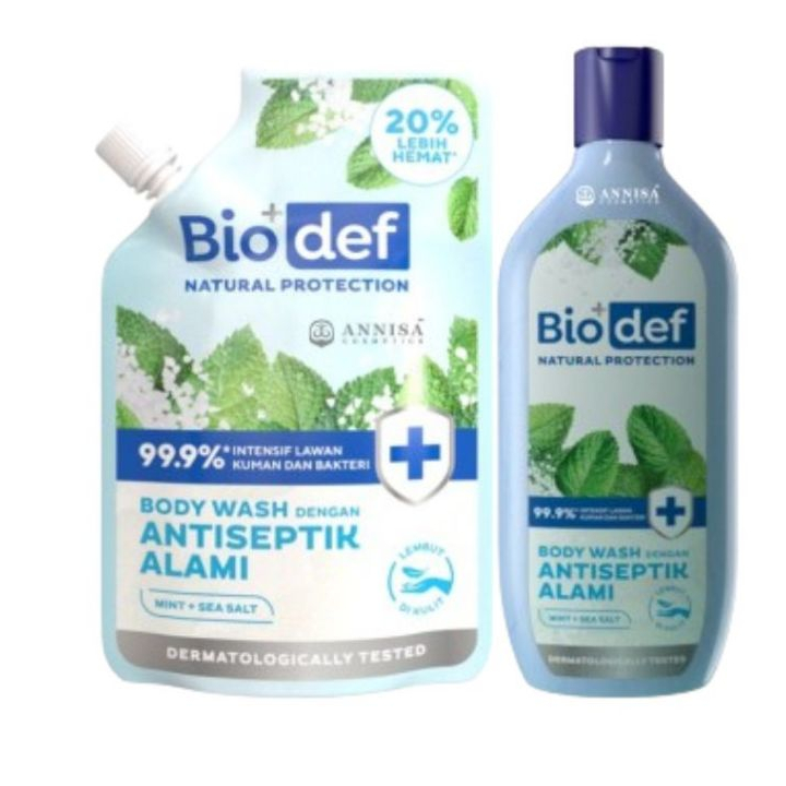 Jual Biodef Mint+Sea Salt Body Wash (Botol 275ml | Botol 550ml | Refill ...