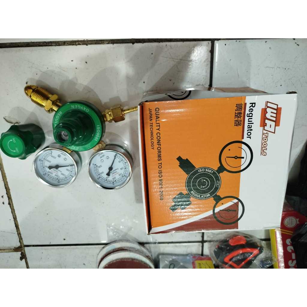 Jual IWA Yamato Sangyo Welding Regulator Tabung Gas Oxygen YR-71 Untuk Las / IWA JAPAN TEC. Reg ...