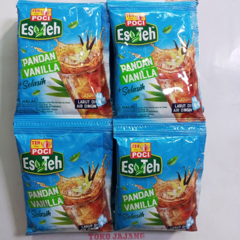 Jual TEH POCI - Teh Poci Es Teh Pandan Vanilla Selasih @24gr | Shopee ...