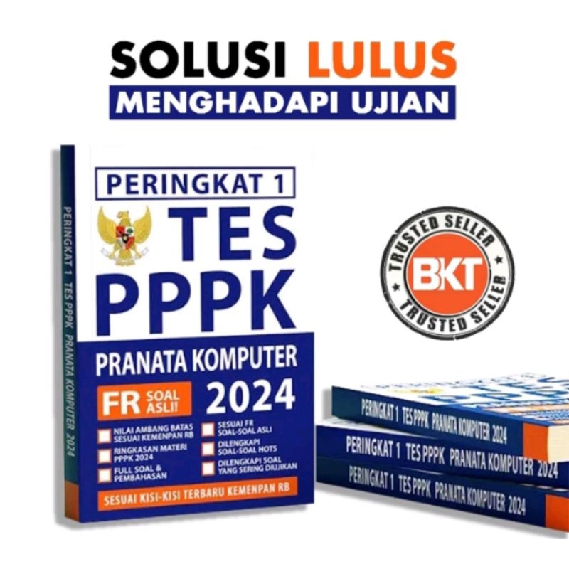 Jual BUKU PERINGKAT 1 PPPK PRANATA KOMPUTER 2024 SESUAI FR ASLI | Shopee Indonesia