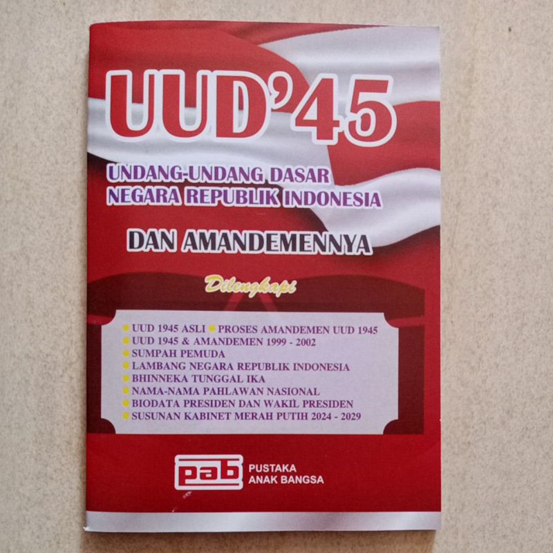 Jual UUD 45 2024-2029 Kecil Undangan Undangan Dasar Negara Republik ...