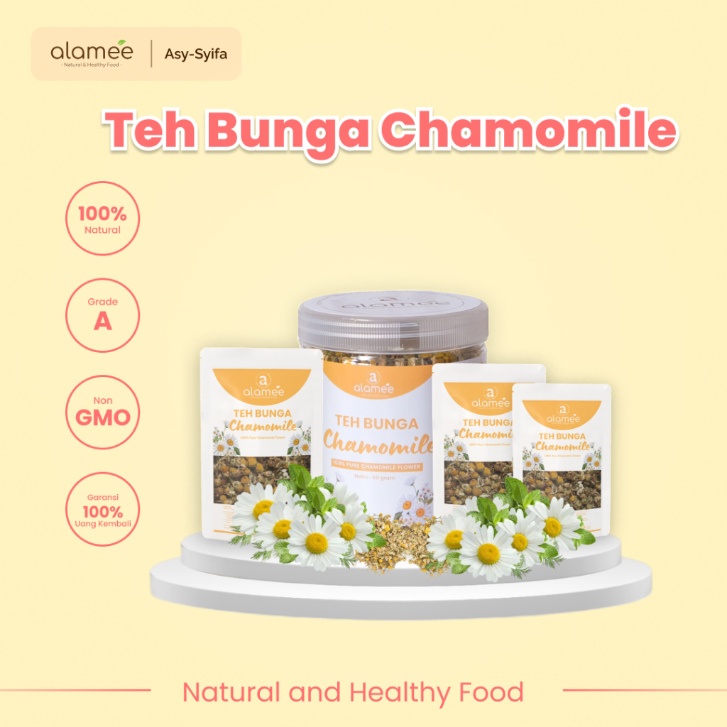 Jual Teh Chamomile Camomile Tea Flower Anti Insomnia Relaksasi Kamomile ...