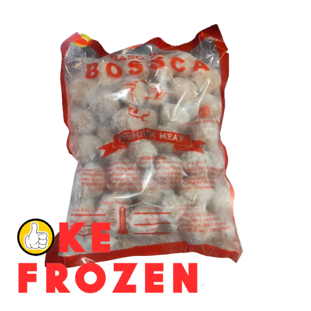 Jual BOSSCA BAKSO DAGING SUPER POLOS 500GR ISI 50 / BAKSO DAGING SAPI ...