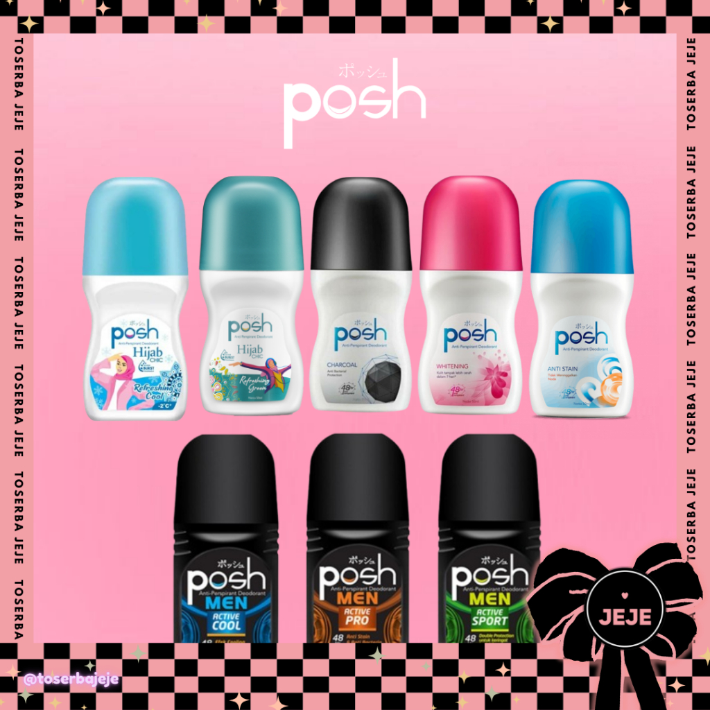 Jual POSH Roll On Deodorant Anti-Pespirant 50ml | Deodoran | Shopee ...