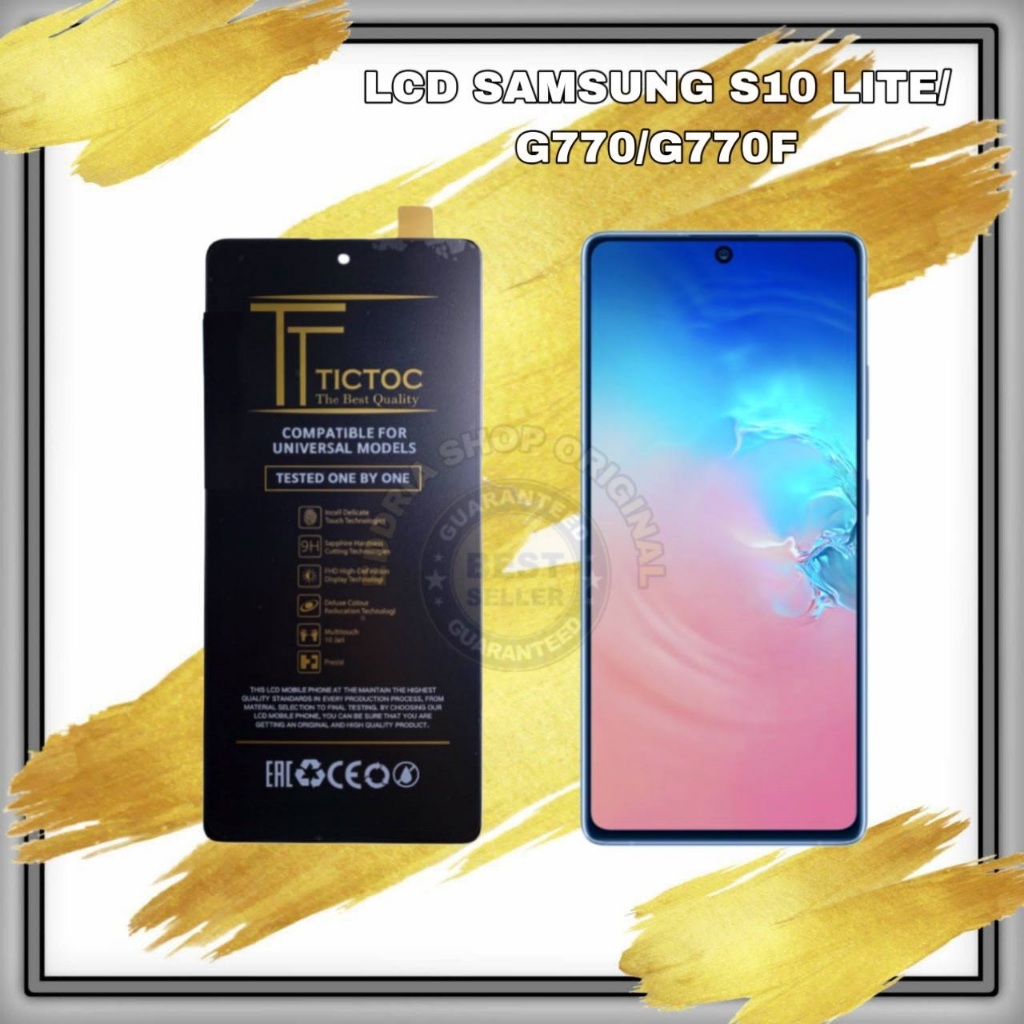 Jual LCD TOUCHSCREEN SAMSUNG S10 LITE/G770/G770F BLACK ORIGINAL BARU ...