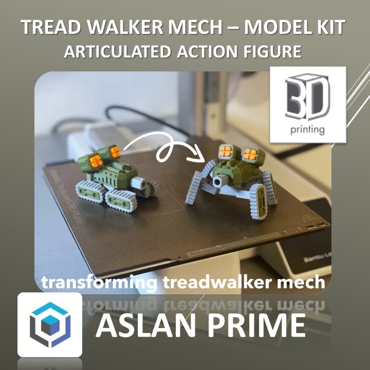 Jual TREAD WALKER MECH MECHA TANK MODEL KIT POSEABLE JOINTED ACTION ...