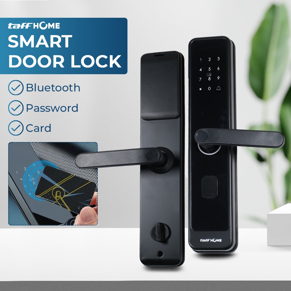 Jual TaffHOME Smart Door Lock Bluetooth Password Card TTLock - S203 - Black | Shopee Indonesia