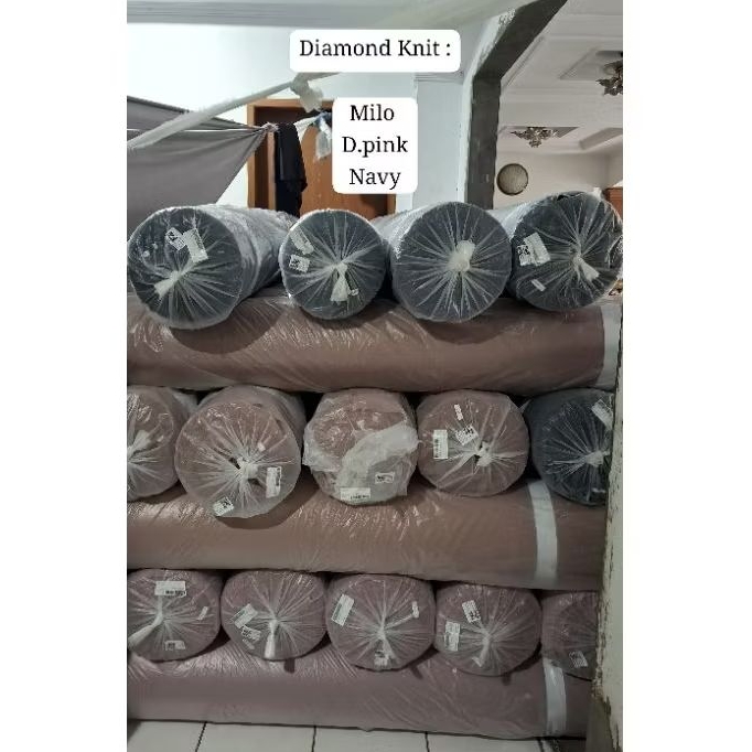 Jual Kain Diamond Knit ( Min Order 1roll, Bukan Meteran ) | Shopee ...
