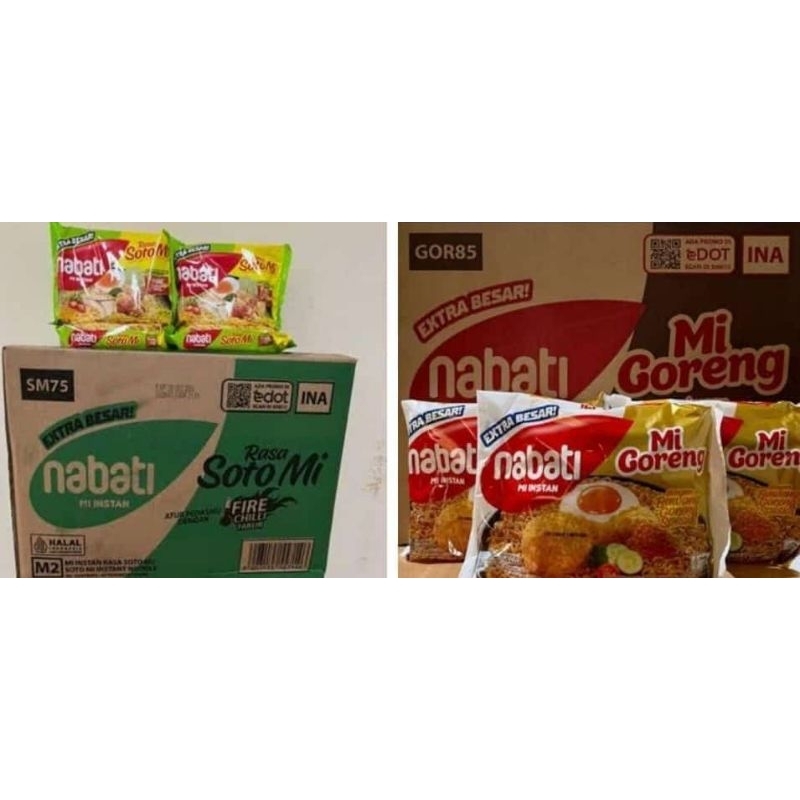 Jual Mie goreng / mie soto nabati 1 dus isi 40pcs | Shopee Indonesia