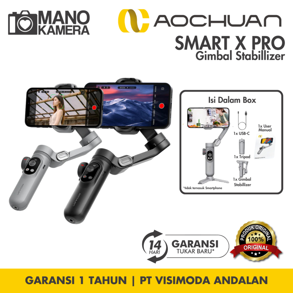 Jual Aochuan SMART X/X-Pro 3-Axis Gimbal Stabillizer for Smartphone - X Series | Shopee Indonesia