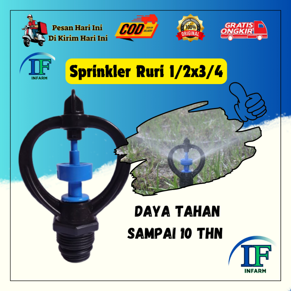 Jual Sprinkler Ruri Sprinkler Pertanian Sprinkler Taman Sprinkler kebun ...