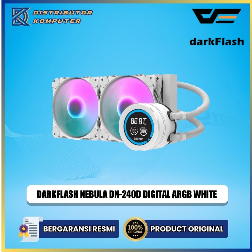 Jual CPU COOLER DARKFLASH DN240D DIGITAL / DN 240D DIGITAL ARGB 240mm ...