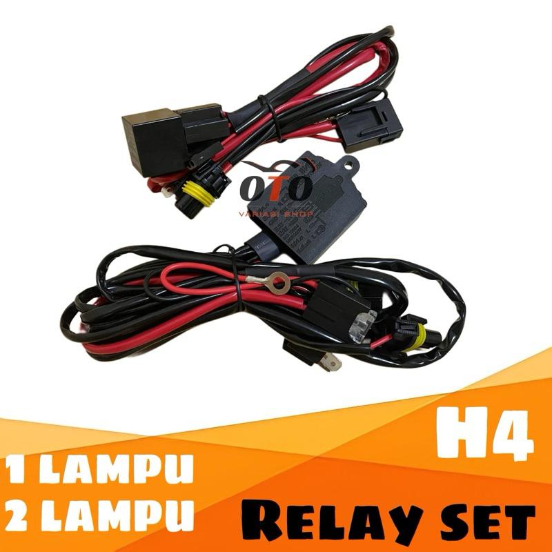 Jual KABEL RELAY SET LAMPU MOTOR MOBIL LED & HID H4 HI LOW | Shopee ...
