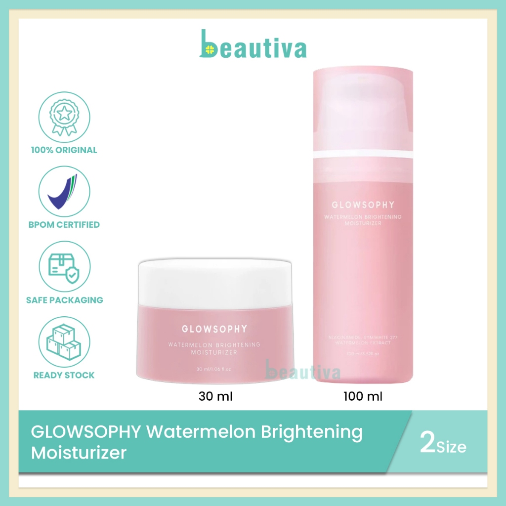 Jual Glowsophy Watermelon Brightening Moisturizer | Shopee Indonesia