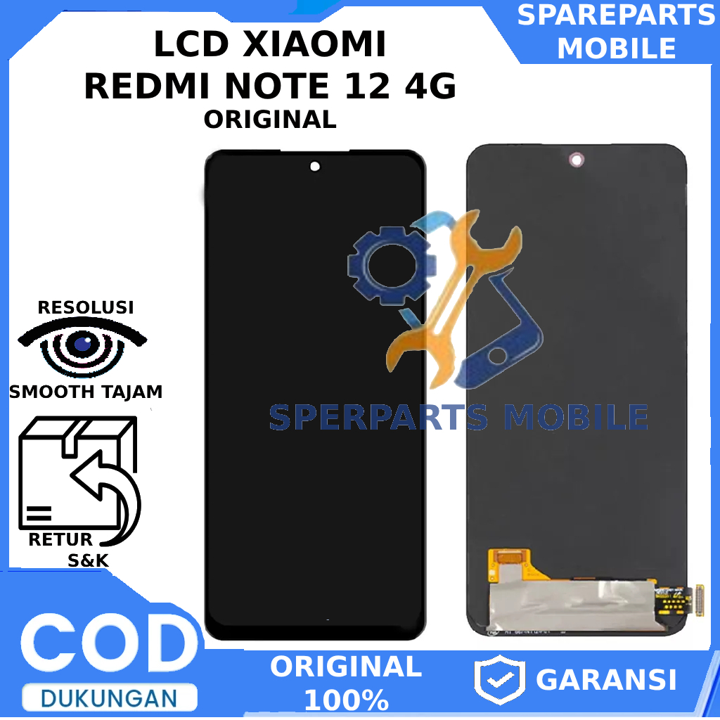 Jual LCD TOUCHSCREEN XIAOMI REDMI NOTE 12 (4G) ORIGINAL GARANSI FREE LEM | Shopee Indonesia