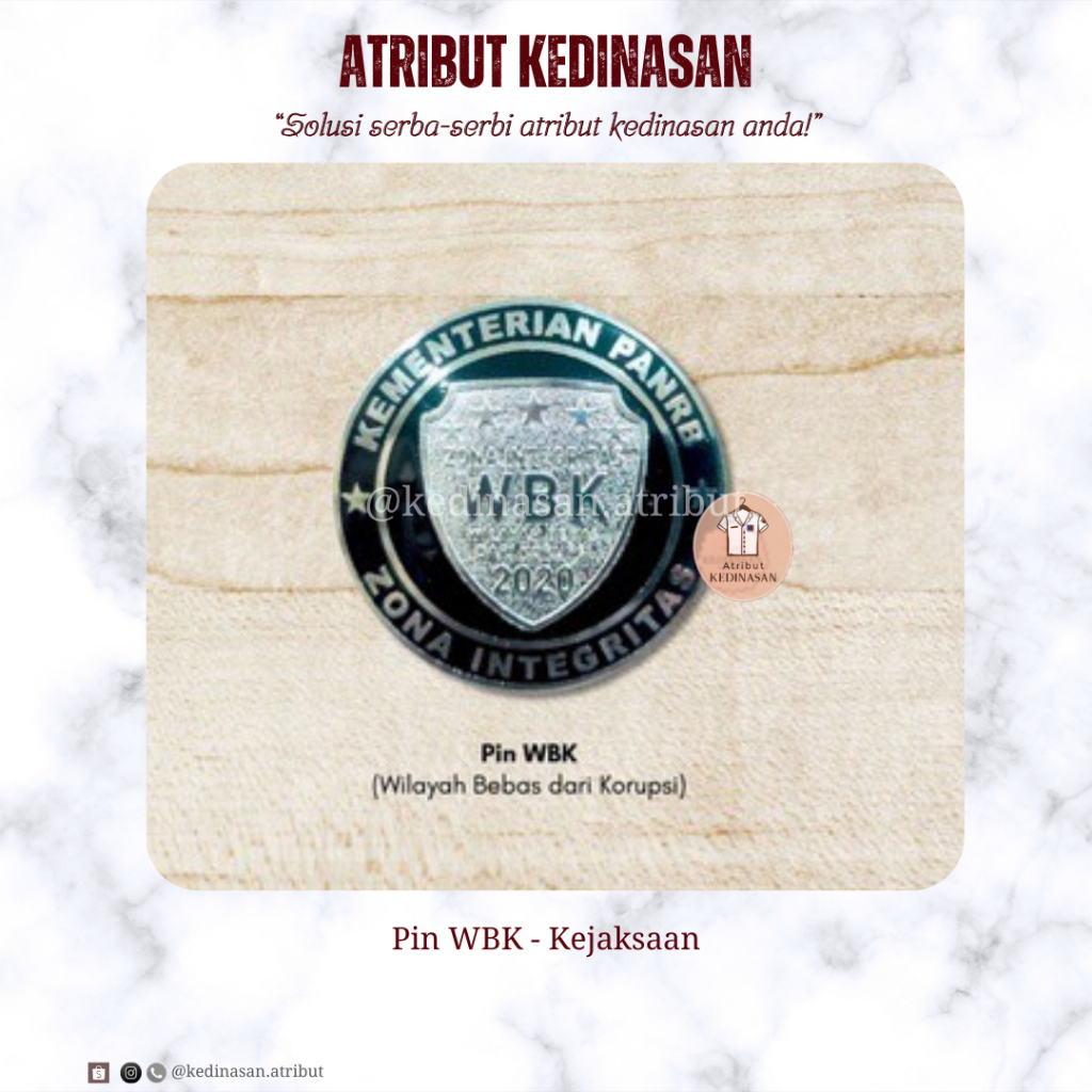 Jual Pin WBK dan WBBM - Kejaksaan | Shopee Indonesia