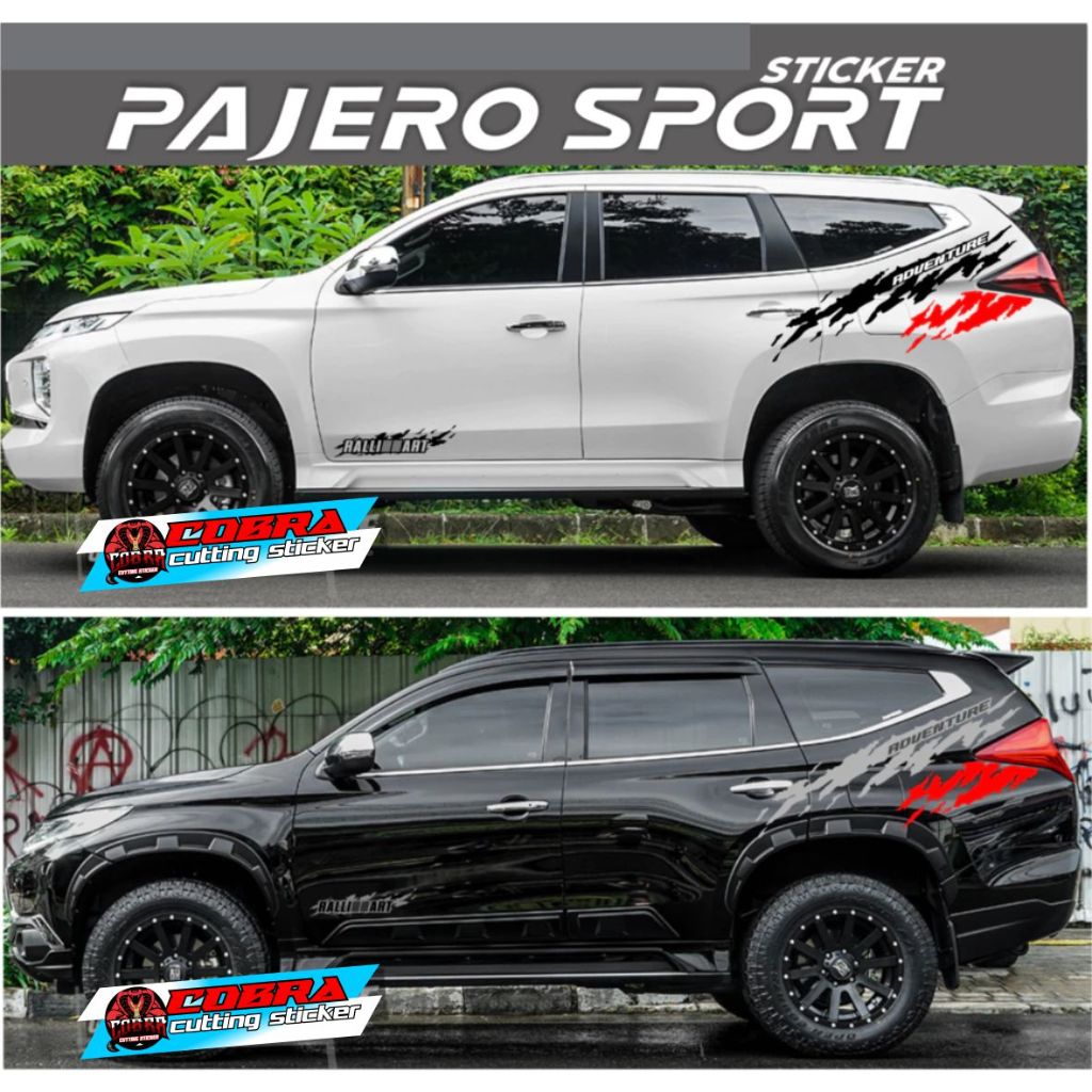 Jual STICKER STIKER MOBIL MITSUBISHI PAJERO SPORT CUTTING STICKER LIST ...