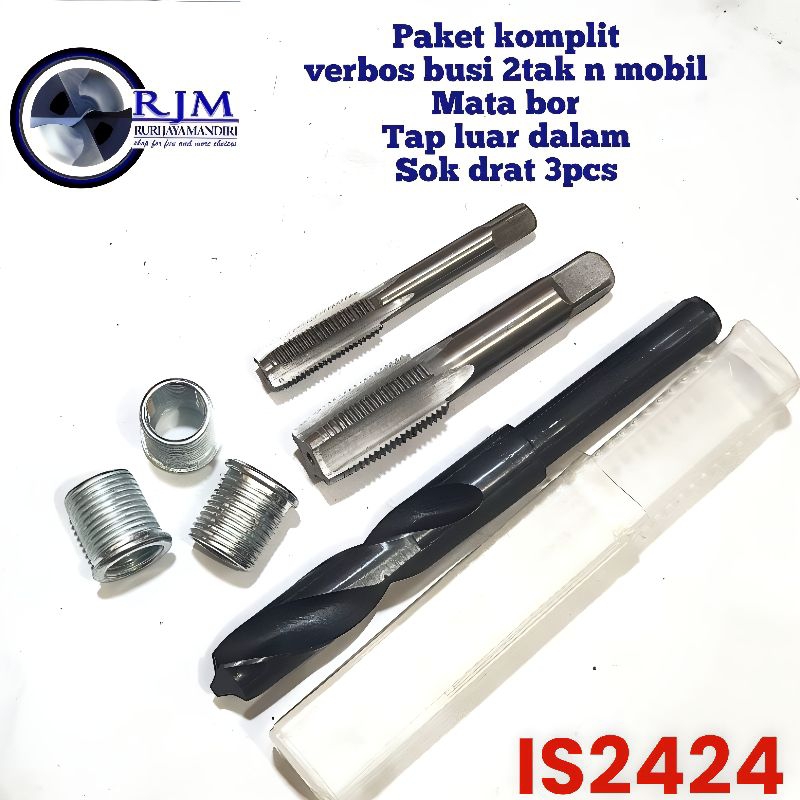 Jual paket komplit alat perbaikan busi verbos busi motor 2tak n mobil ...