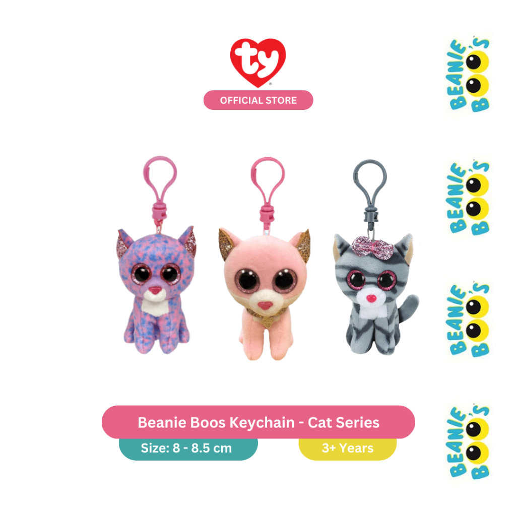 Jual TY Beanie Boos Cat Keychain - Gantungan Kunci Boneka Karakter ...