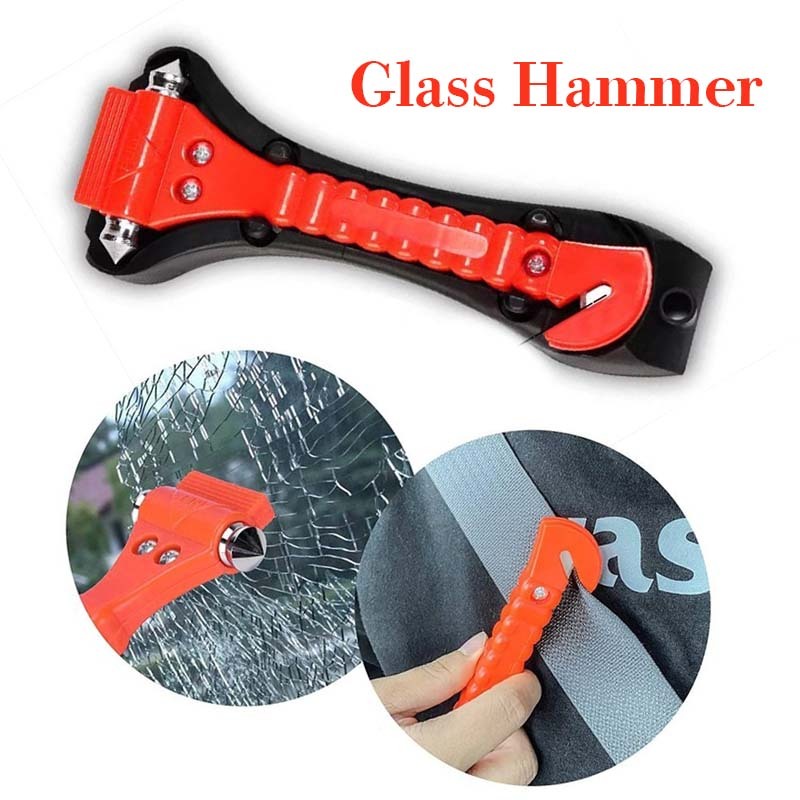 Jual 2in1 Emergency Safety Glass Hammer Palu Pemecah Kaca Mobil Breaker ...