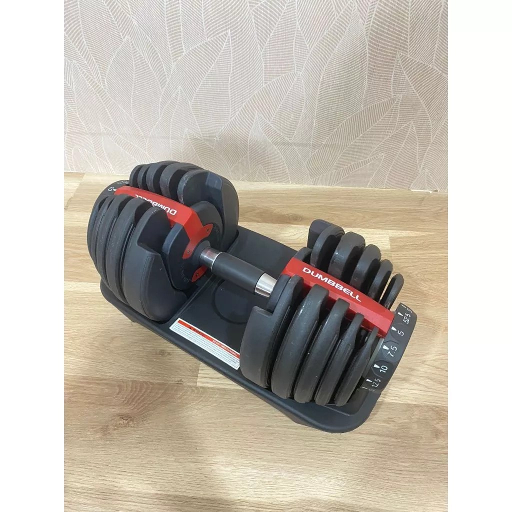 Jual S24 Adjustable Dumbell Barbell / Alat Fitness Set 2.5 KG - 24 KG ...
