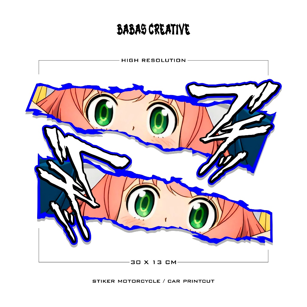 Jual STICKER PRINT CUT / STICKER MATA / MOTIF ANYA / STOCK DECALS ...